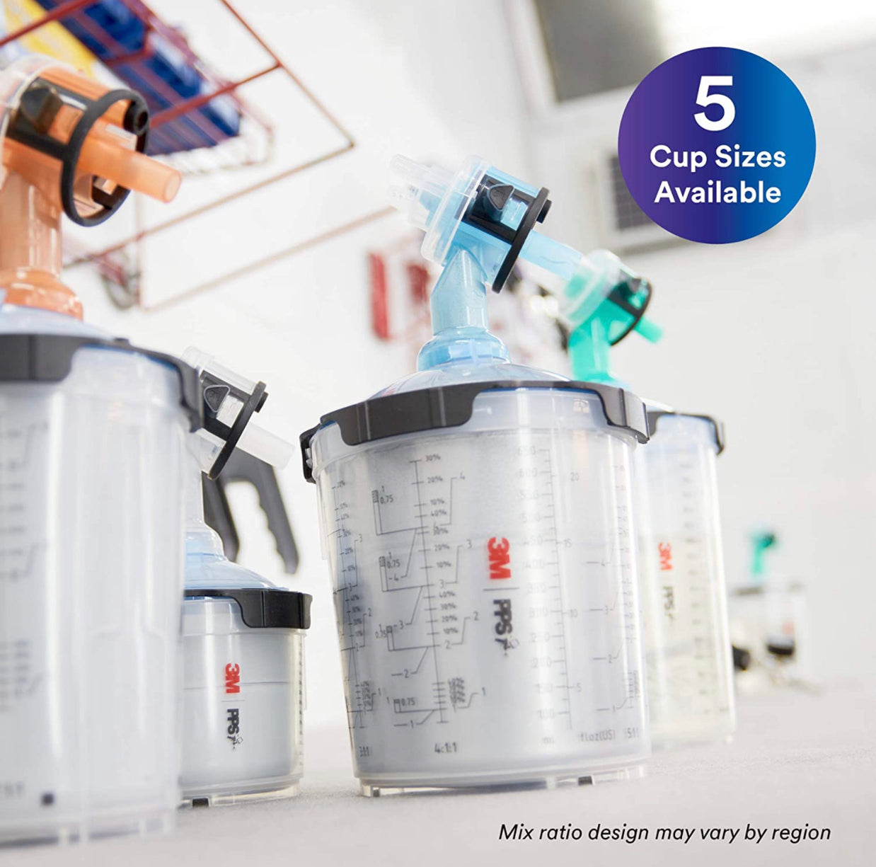 3M™ PPS™ Series 2.0 Standard Cup System Kit, 26301, 125U, 22 fl oz (65 ...